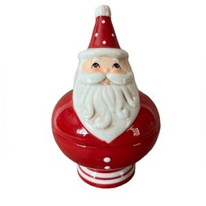 johanna parker | Other | Johanna Parker Santa Candy Jar Canister | Poshmark